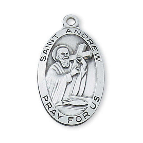 Hail Mary Gifts | Jewelry | Ss St Andrew 24 Chbx | Poshmark